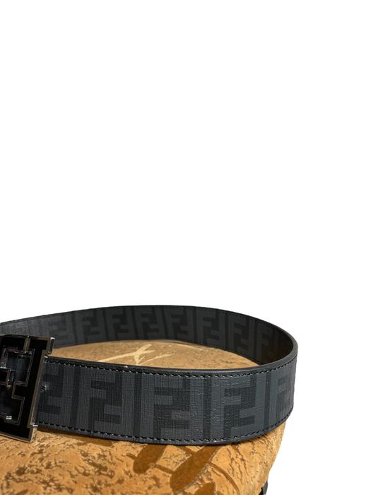 Fendi Fendi Monogram Zucca FF Logo belt black | Grailed