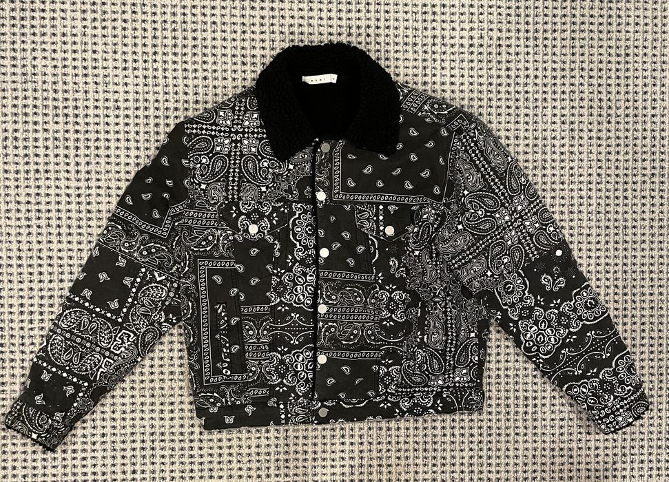 Mnml Mnml Bandana Sherpa Trucket Jacket Grailed