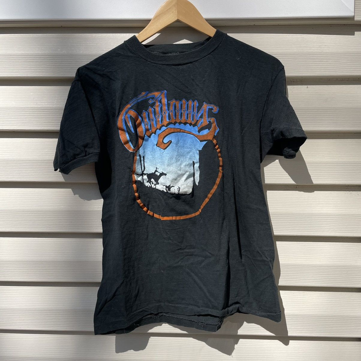 Band Tees × Vintage 70s outlaws band t shirt | Grailed