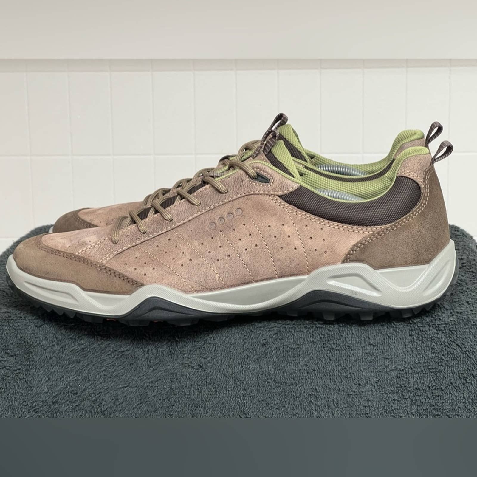 Ecco ECCO Receptor Brown Sz 13 Leather Hiking Trainers LIKE NEW | Grailed