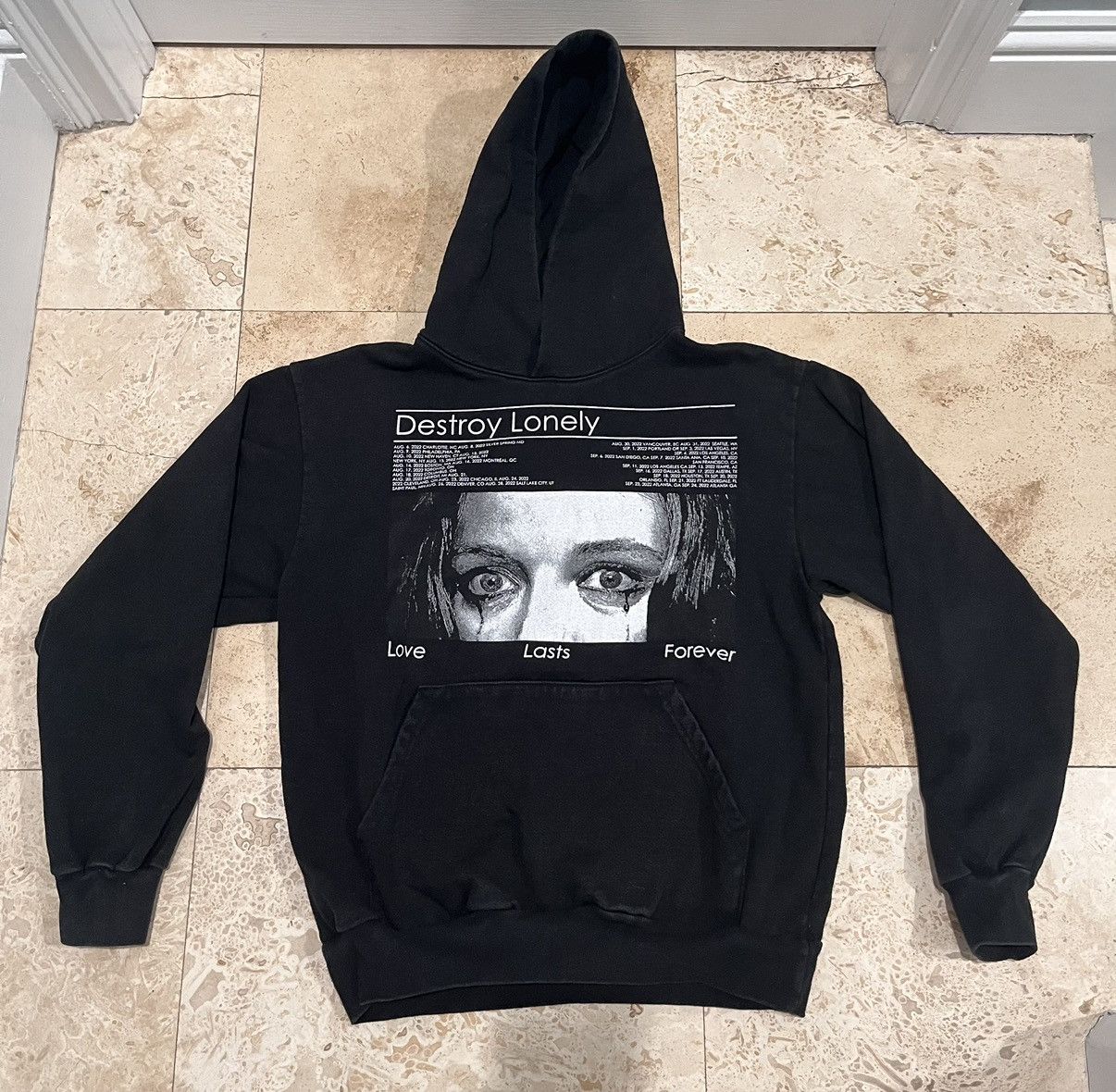 Destroy Lonely × Ken Carson DESTROY LONELY LOVE LASTS FOREVER HOODIE ...