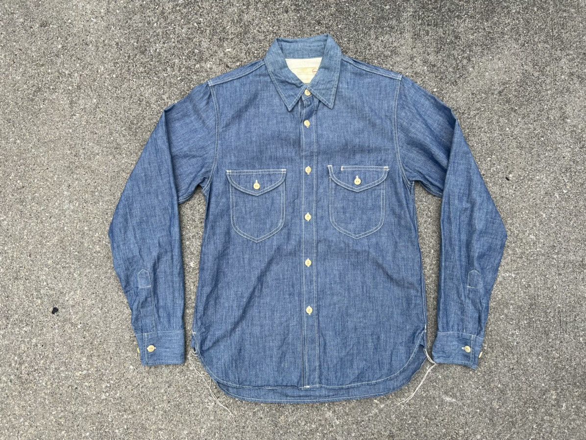 Japanese Brand Chimala Japan Double Pocket Chambray Work Shirt | Grailed