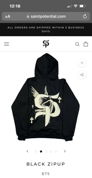 Streetwear Saint potential zip up | Grailed