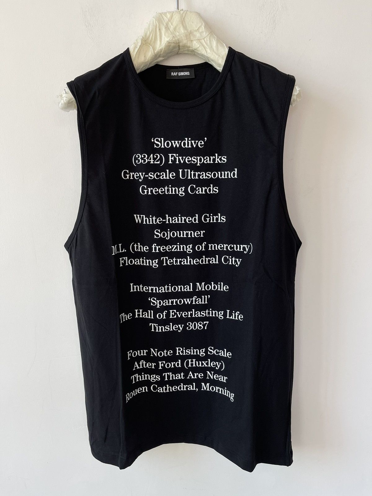 Raf Simons Raf Simons Graphic Lettering Tank Top | Grailed