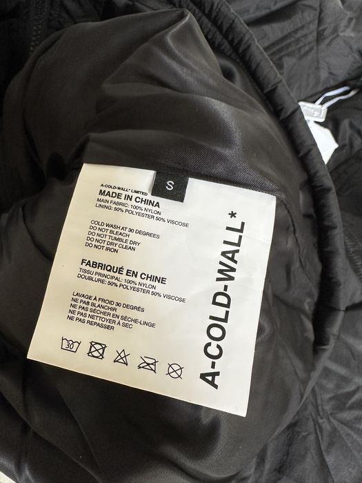 A Cold Wall ACW Crinkle Nylon Puffer Insulated Jacket | Grailed