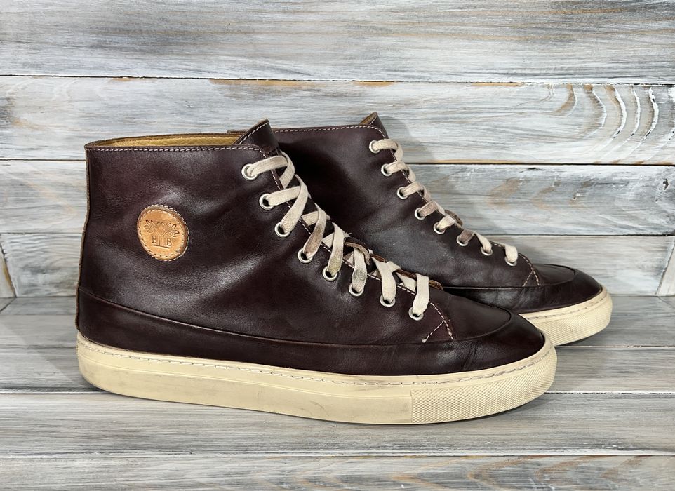 Sneakers Benci Brothers Men's Hi Top Leather Sneakers Made In Italy ...