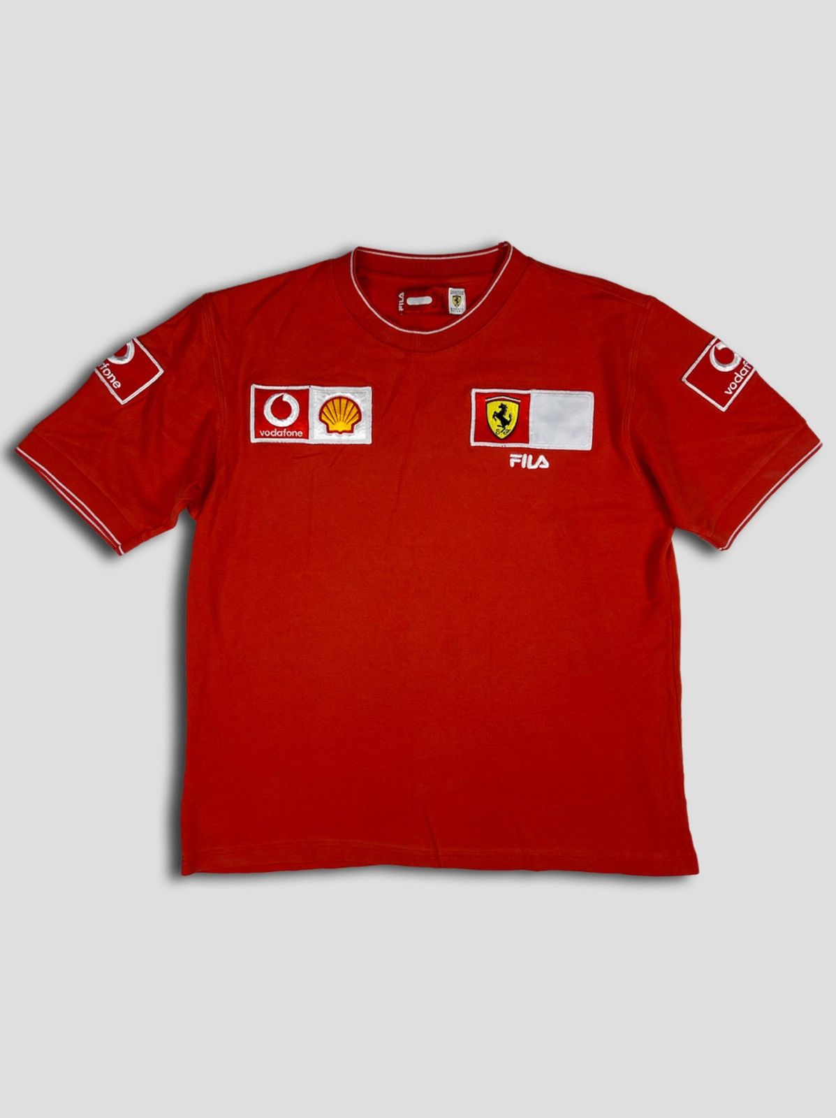 Ferrari × Fila Fila Ferrari Vodafone Racing T-shirt | Grailed
