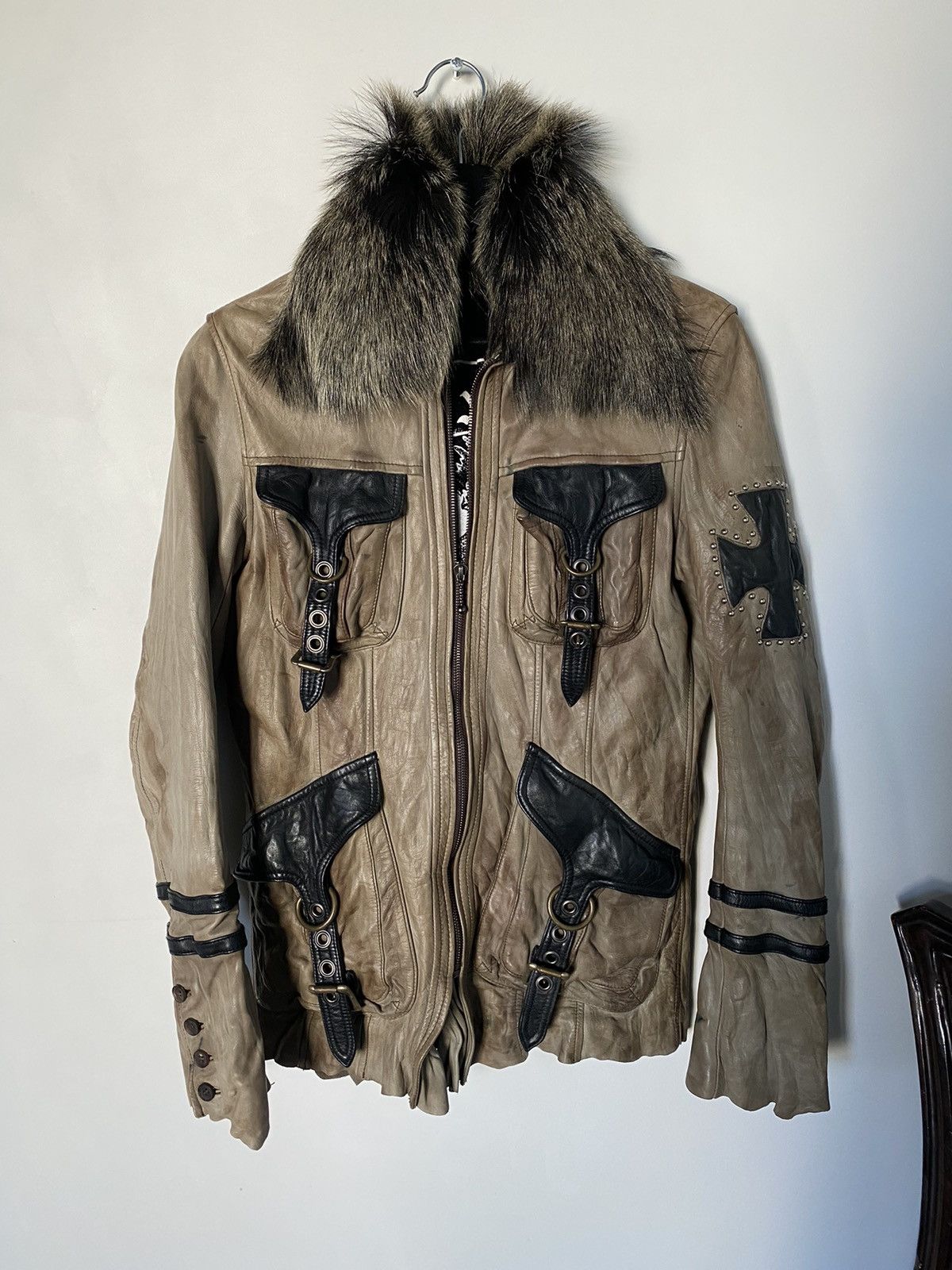 Yasuyuki Ishii Dexter & Sinister Multi Pocket Leather Jacket | Grailed