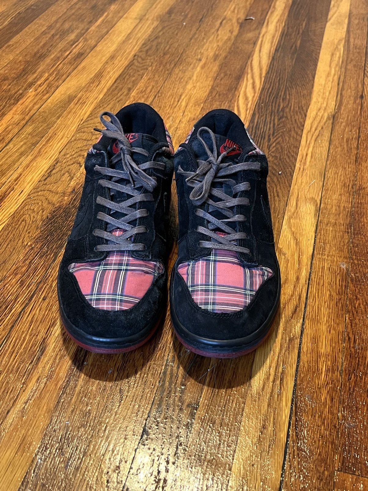 Nike Nike Dunk Low Red Tartan Plaid | Grailed