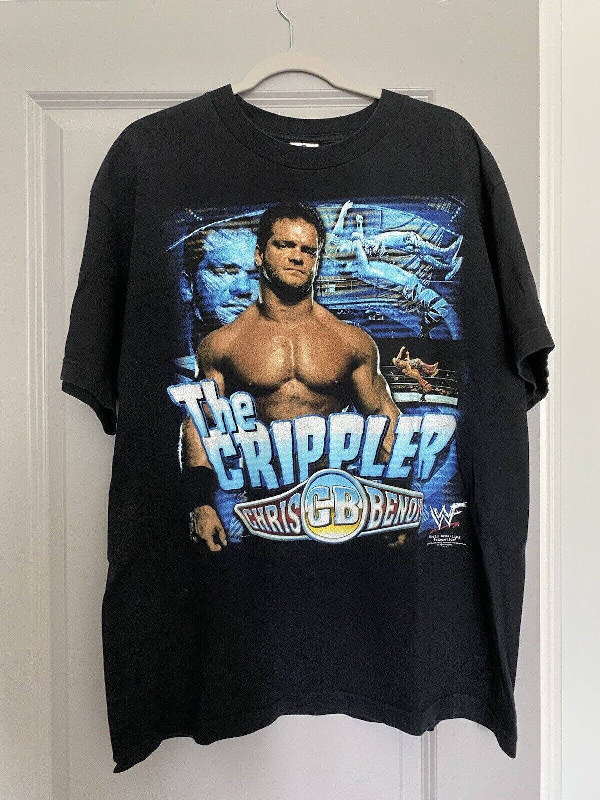 Wwf Vintage WWF WWE The Crippler Chris Benoit T shirt | Grailed