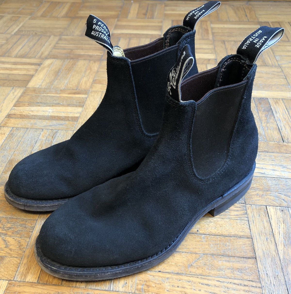 R.M. Williams RM Williams Black Suede Classic Chelsea Boots | Grailed