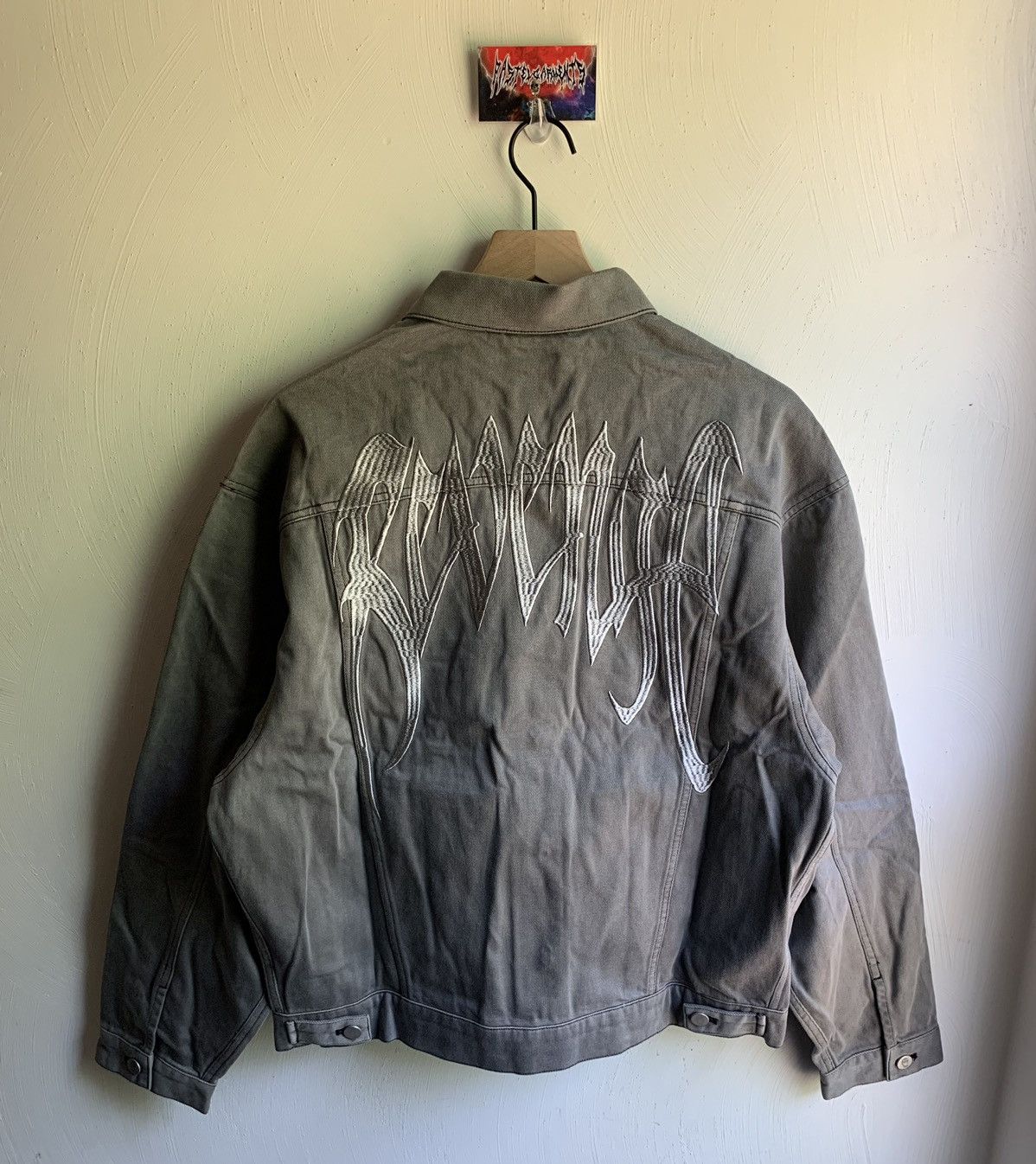 Revenge Revenge Denim Jacket Grey | Grailed