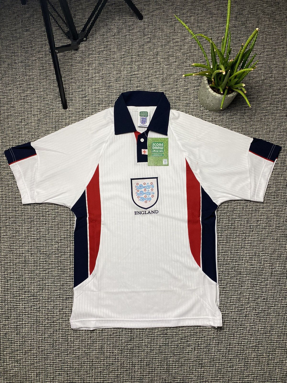 Rare × Soccer Jersey × Vintage England vintage Soccer Jersey retro ...
