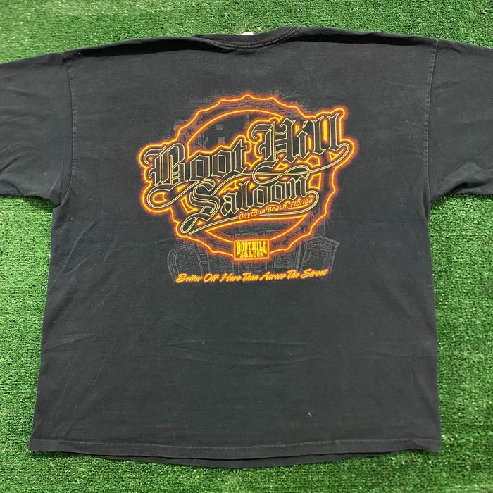 Vintage Boot Hill Saloon Neon Vintage Grunge Biker Y2K T-Shirt | Grailed