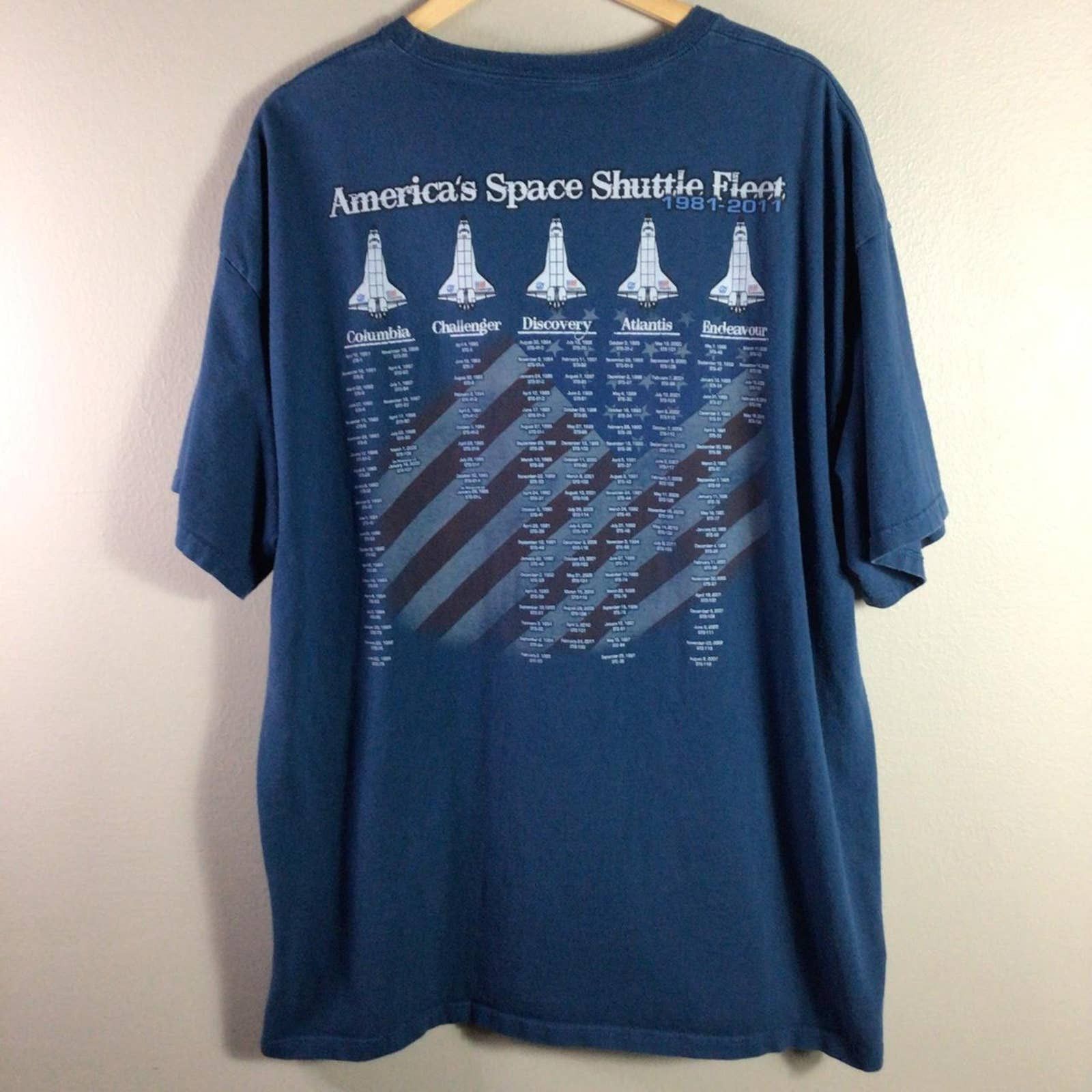 Streetwear America’s Pride NASA Space Shuttle 1981-2011 T Shirt 3XL ...