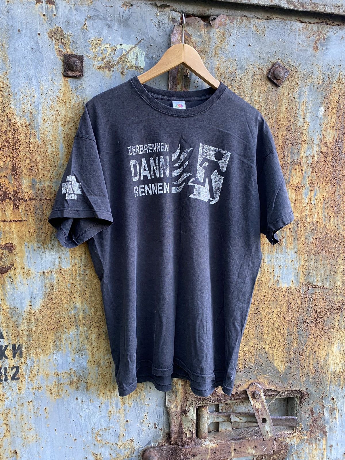 Band Tees × Rock T Shirt × Vintage Rammstein Zerstoren Lyrics vintage t ...