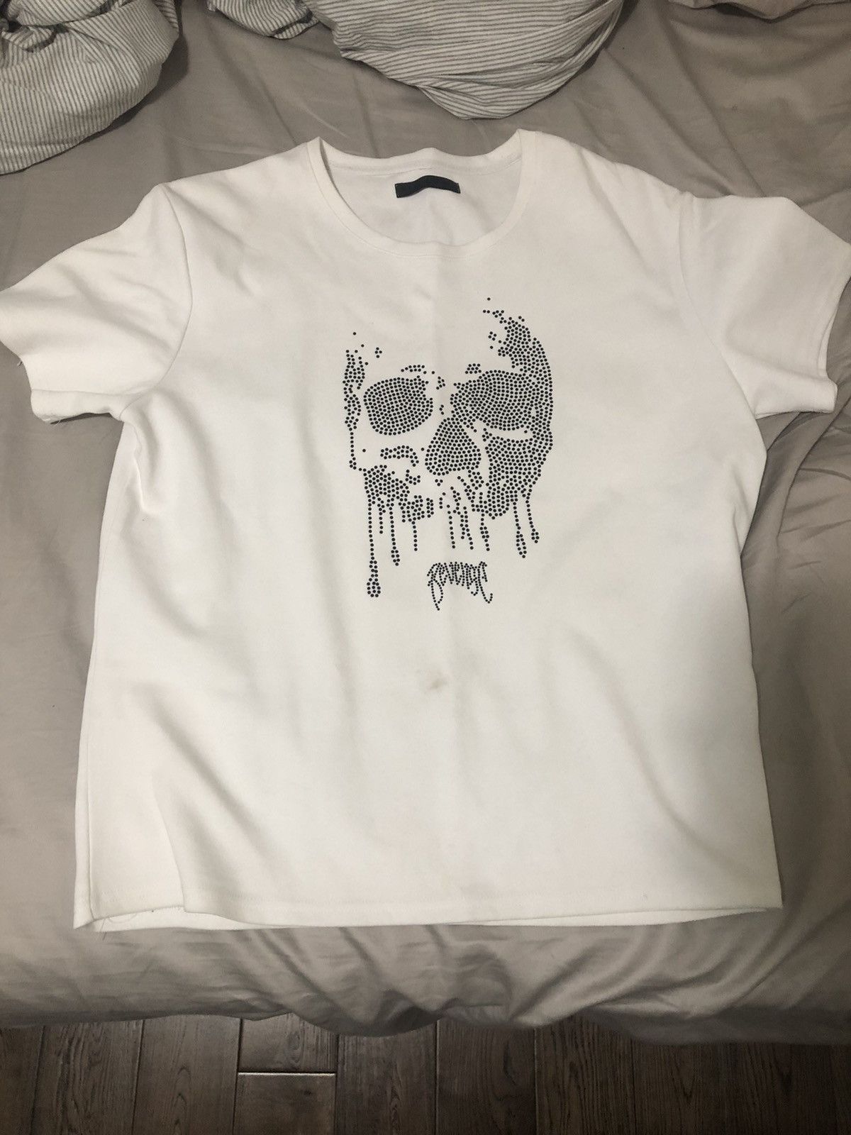 Revenge Revenge rhinestone skull shirt | Grailed