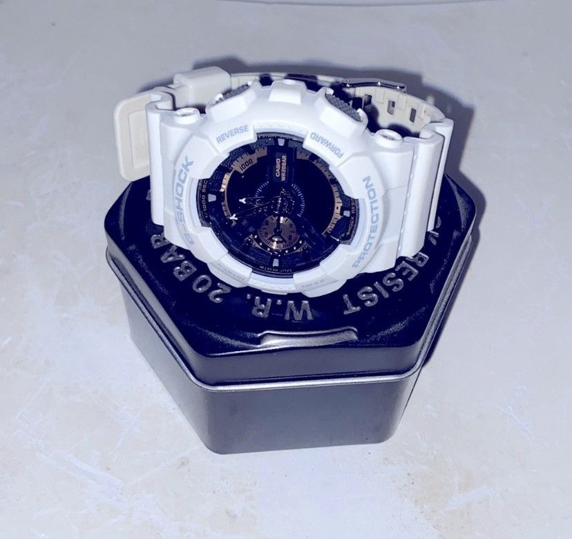 Casio × G Shock × Streetwear Casio WR20BAR G-Shock Protection White ...