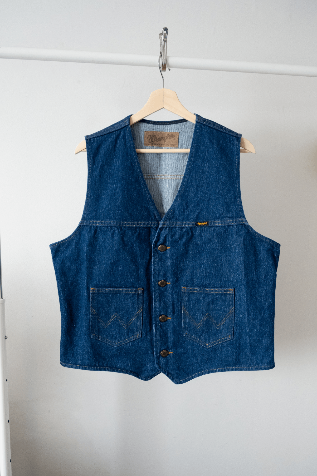 Wrangler Wrangler Authentic Western denim vest | Grailed