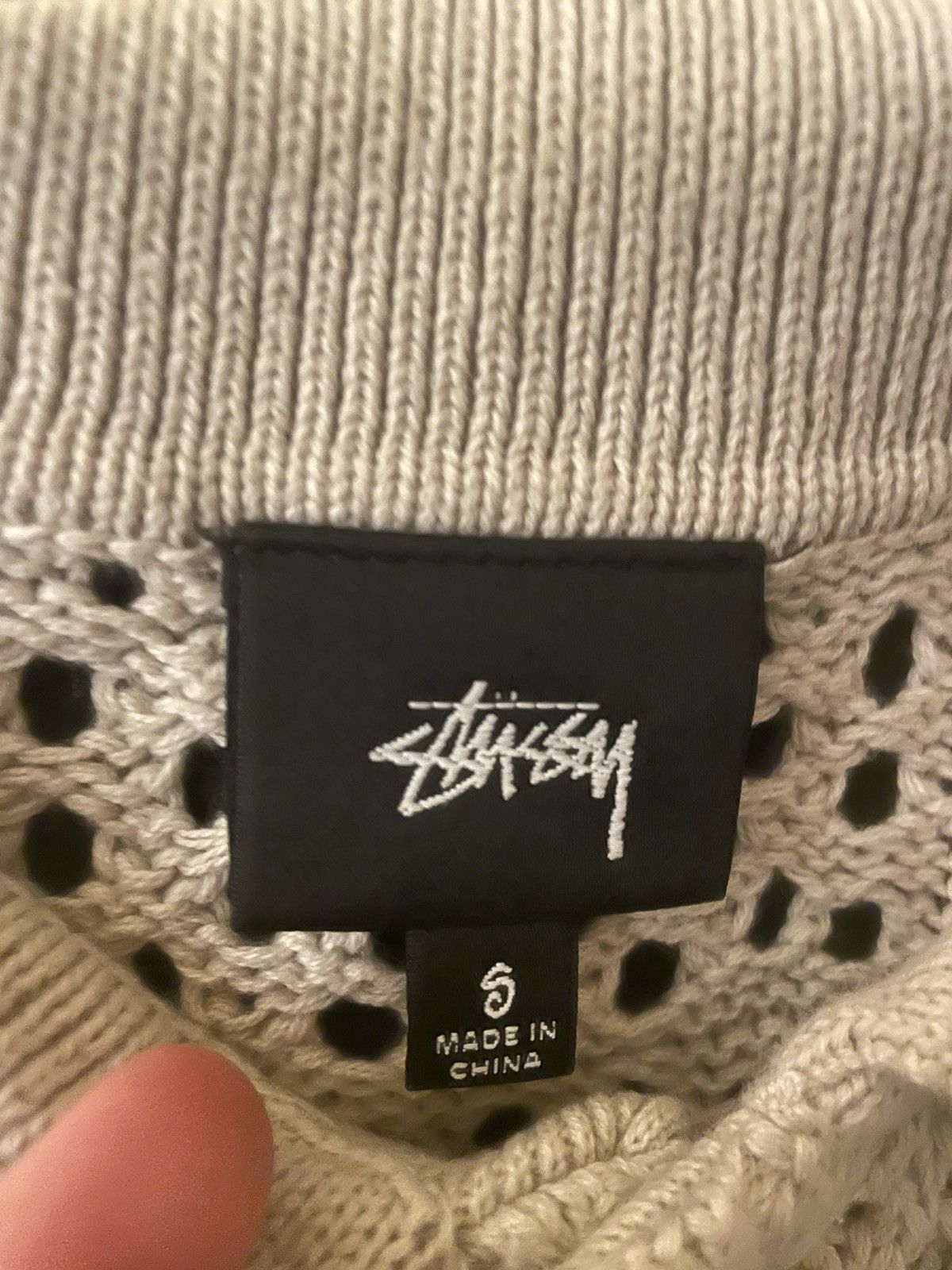 Stussy Stussy Crochet Knit Shirt | Grailed