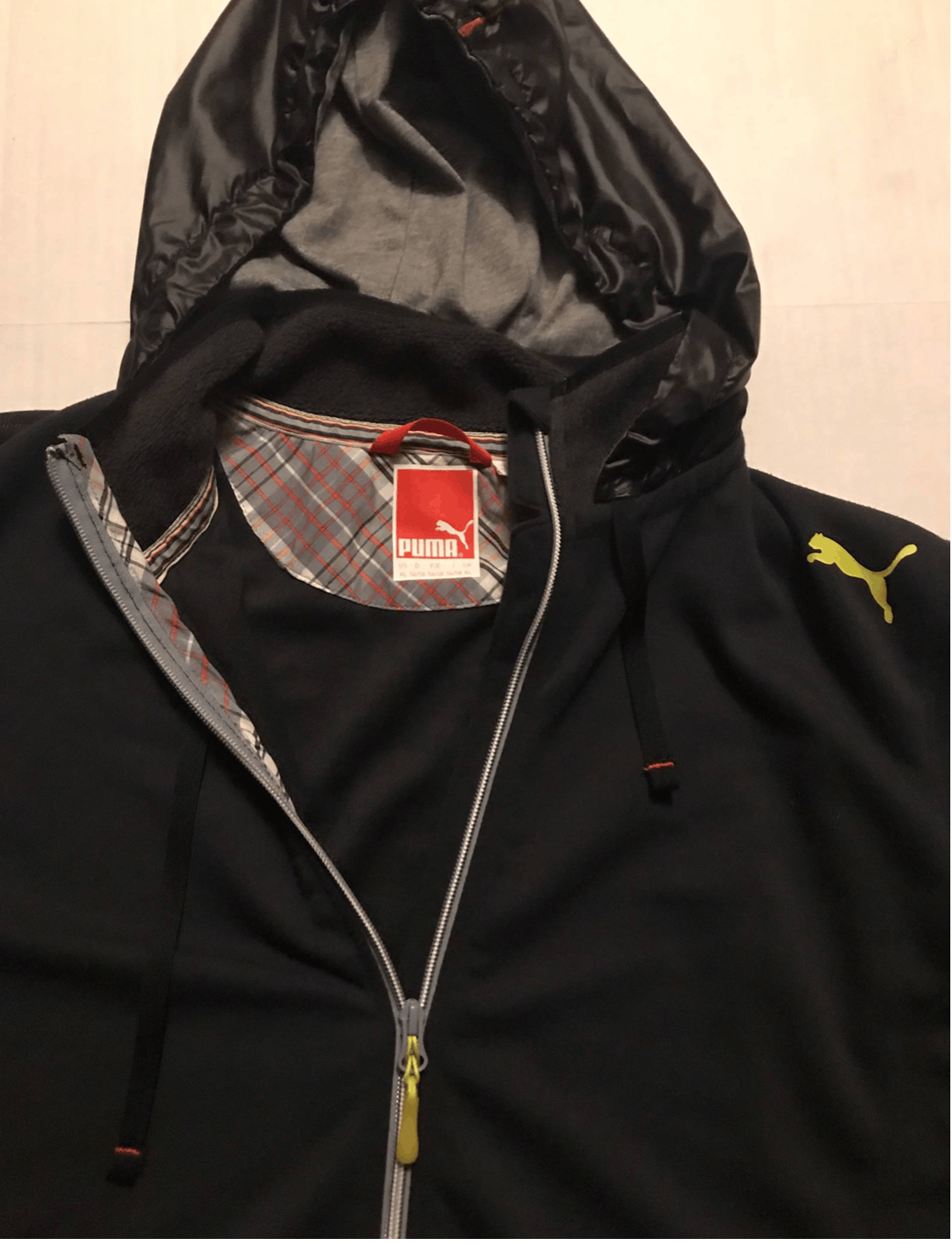 Puma Puma Athletic Zip Up Light Jacket Hoodie Sweatshirt Neon | Grailed