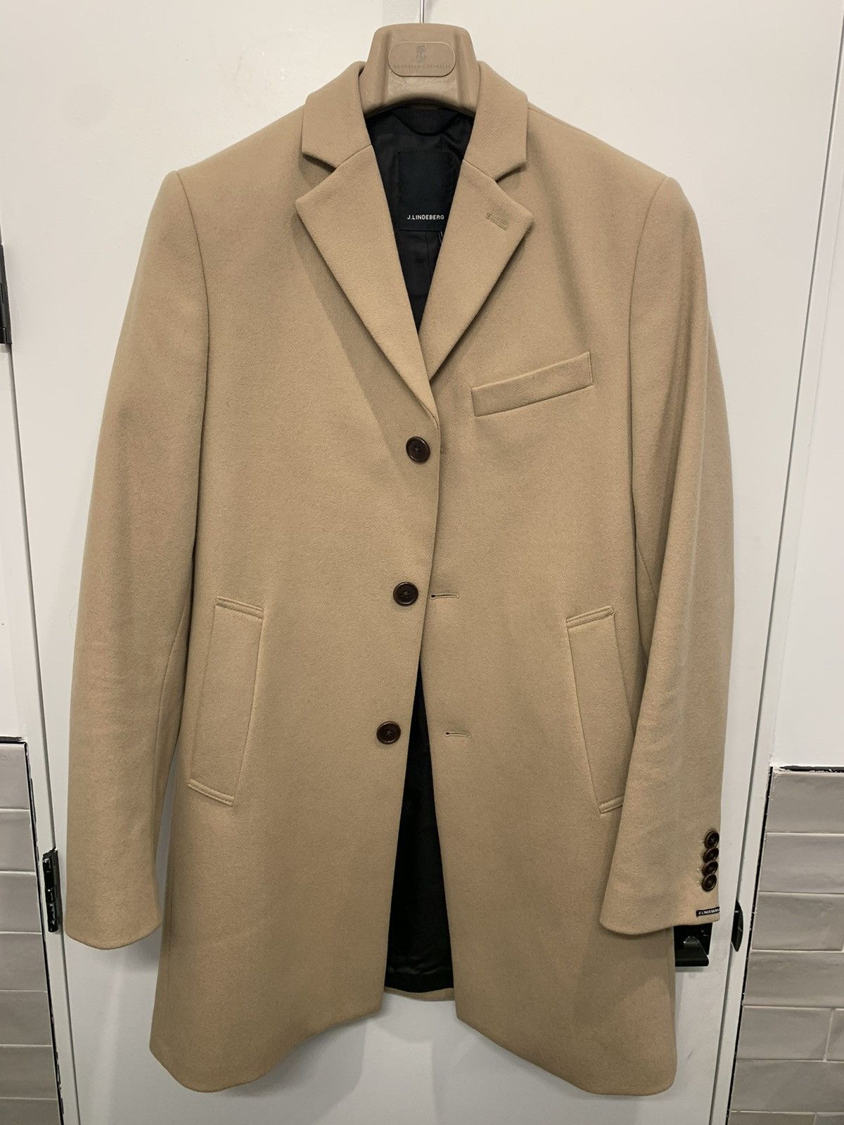 J.Lindeberg J.Lindeberg Wolger Compact Melton Coat | Grailed