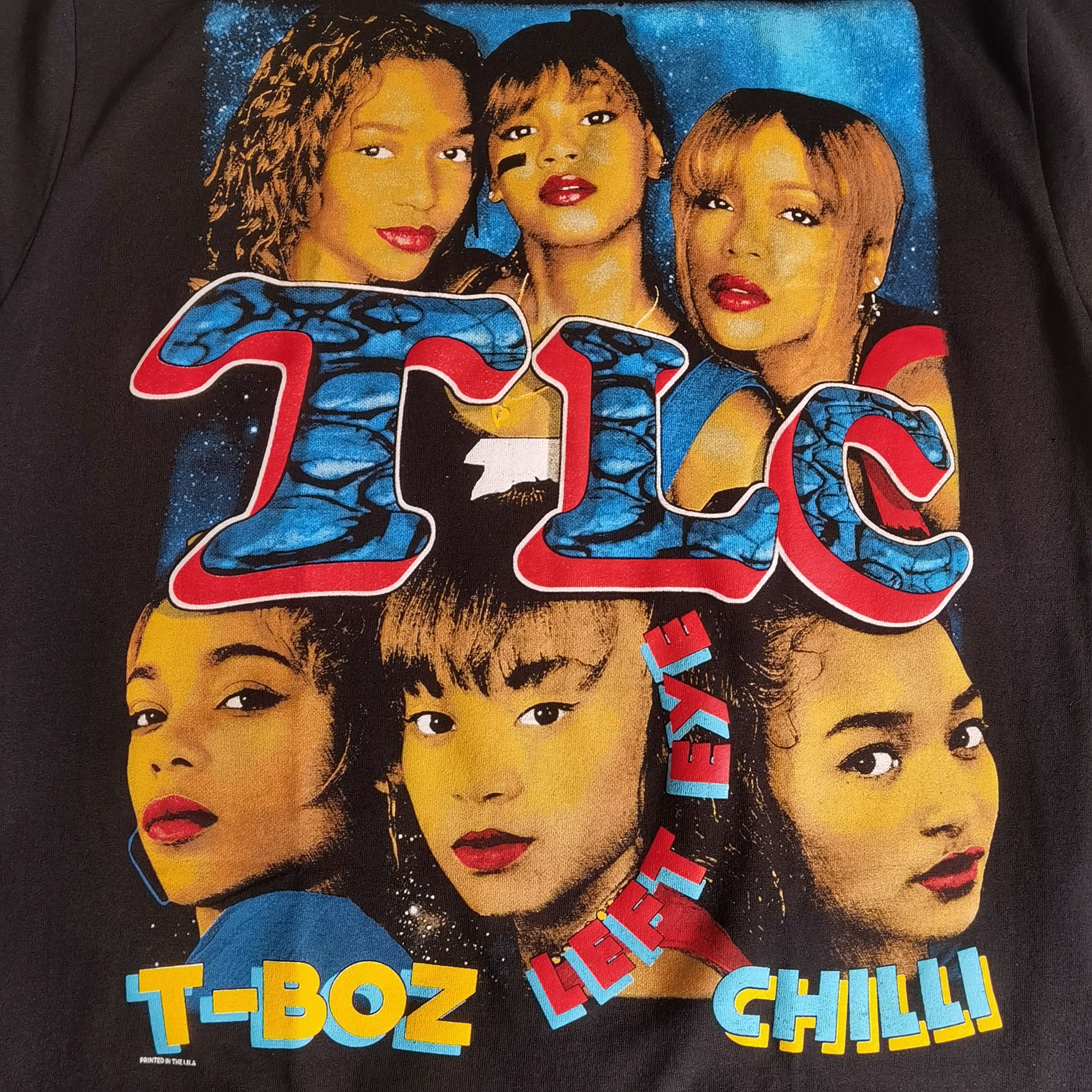 Rap Tees TLC Rap tee Rare limited Boot Manual Screen Print | Grailed