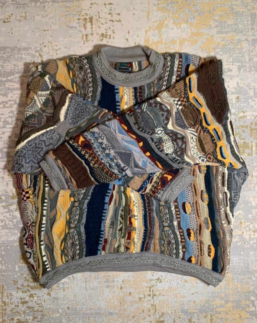 Coloured Cable Knit Sweater × Coogi × Vintage Vintage Coogi Sweater ...