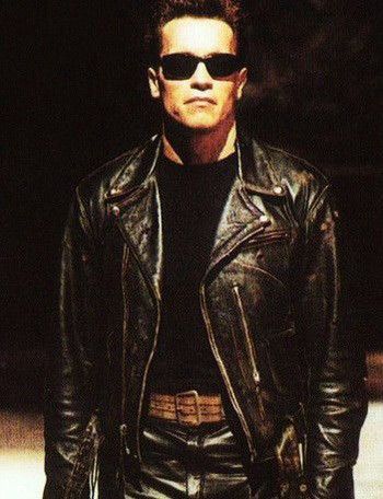Leather Jacket × Movie × Vintage Vintage y2k Terminator style leather ...