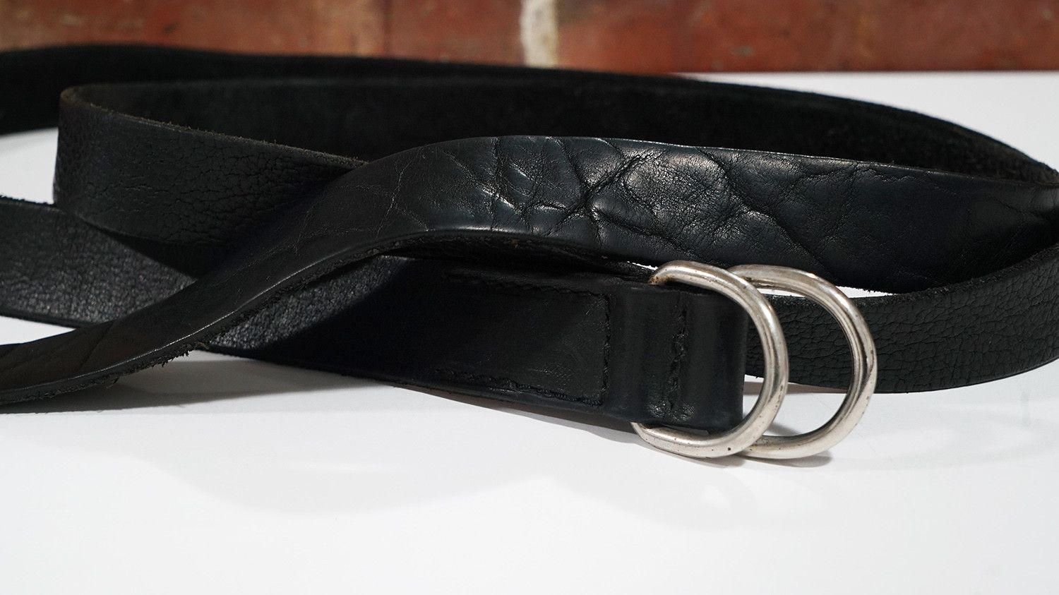 Guidi Double wrap bison leather D-ring belt | Grailed