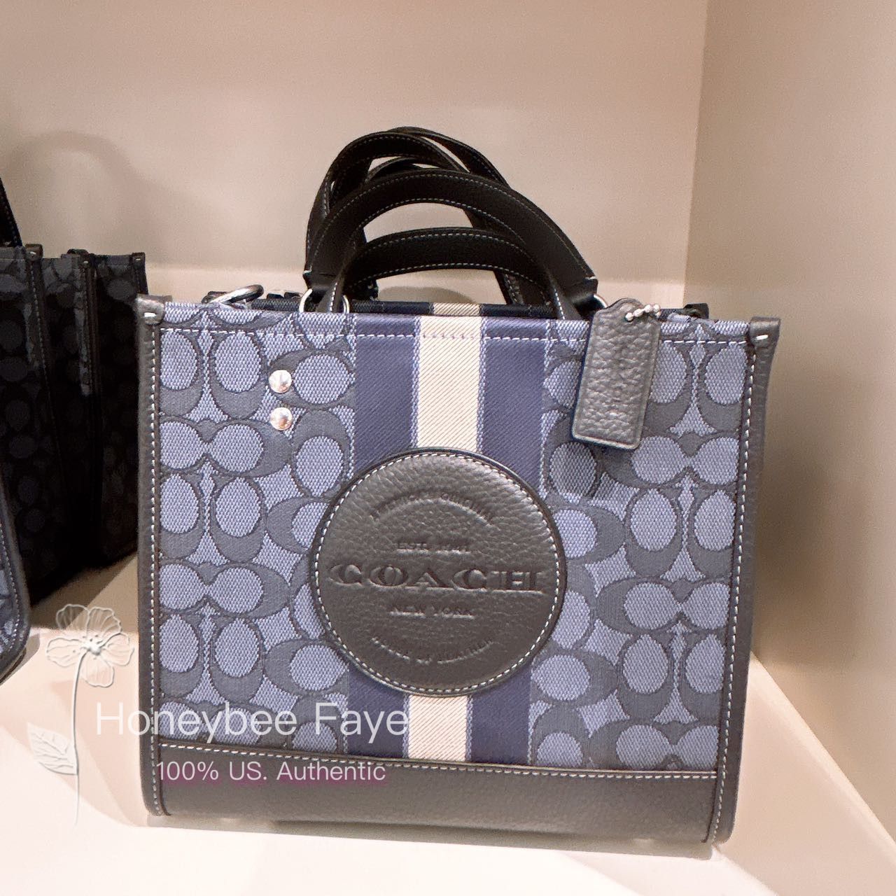 Coach Dempsey Tote 22 In Signature Jacquard With Stripe | Grailed