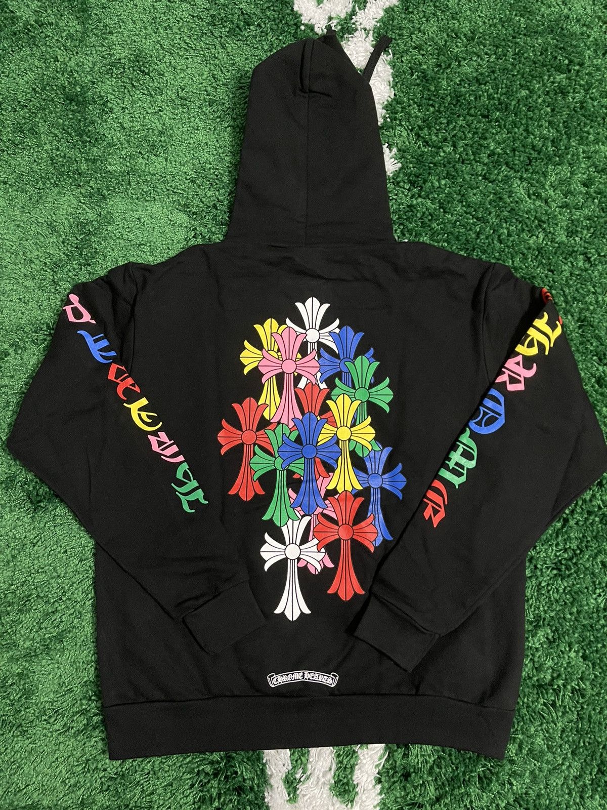Chrome Hearts Chrome Hearts Multi Color Cross Hoodie | Grailed