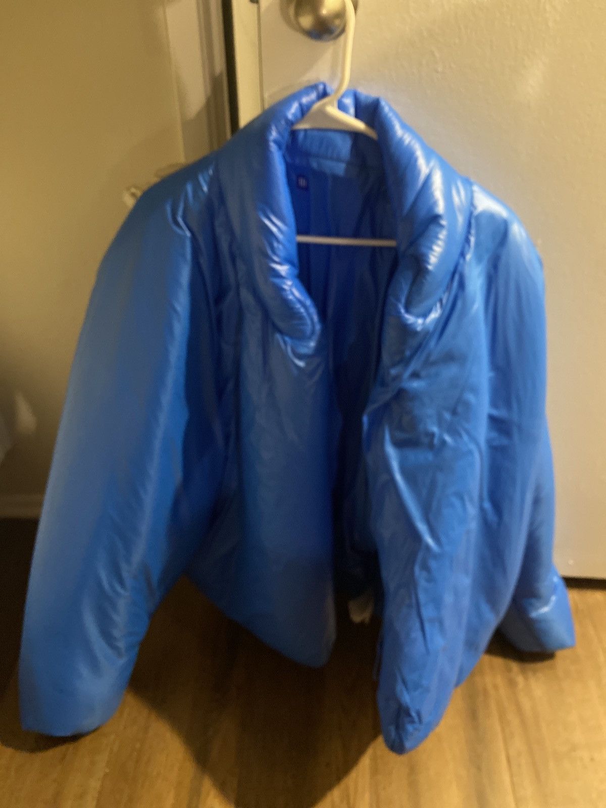 Gap Yeezy x Gap Blue Round Puffer Jacket Kanye West | Grailed