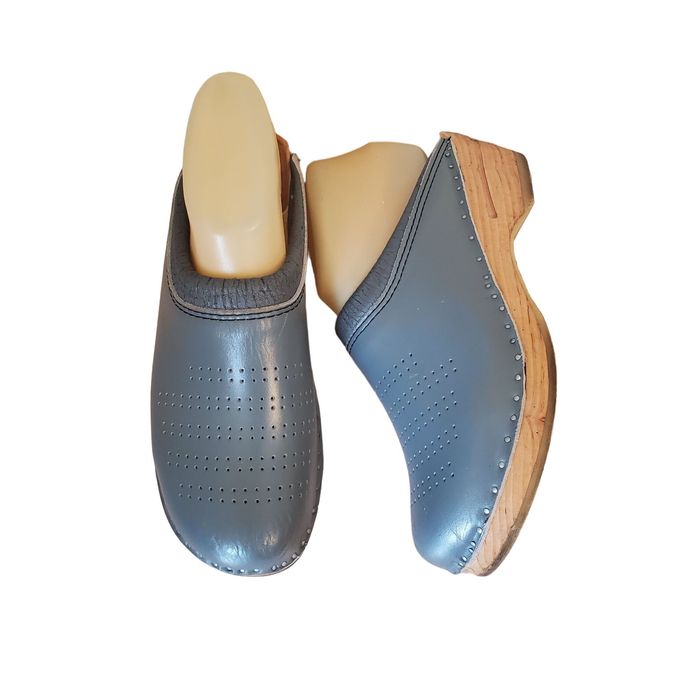 The Unbranded Brand Bastad 40 Sweden Wooden Clogs Mules Perforated ...