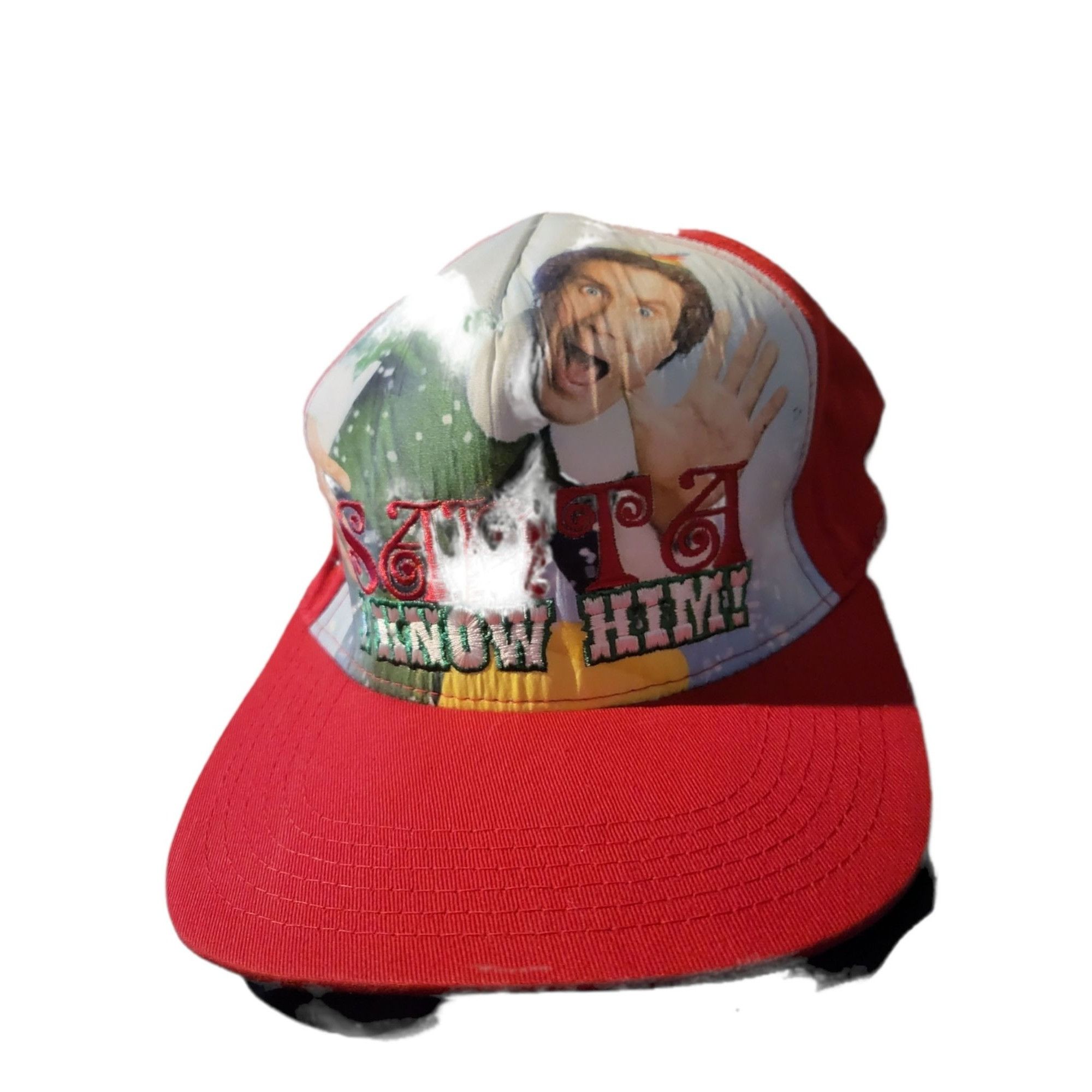 Made In Usa ELF Santa I Know Him Snapback Hat OS | Grailed