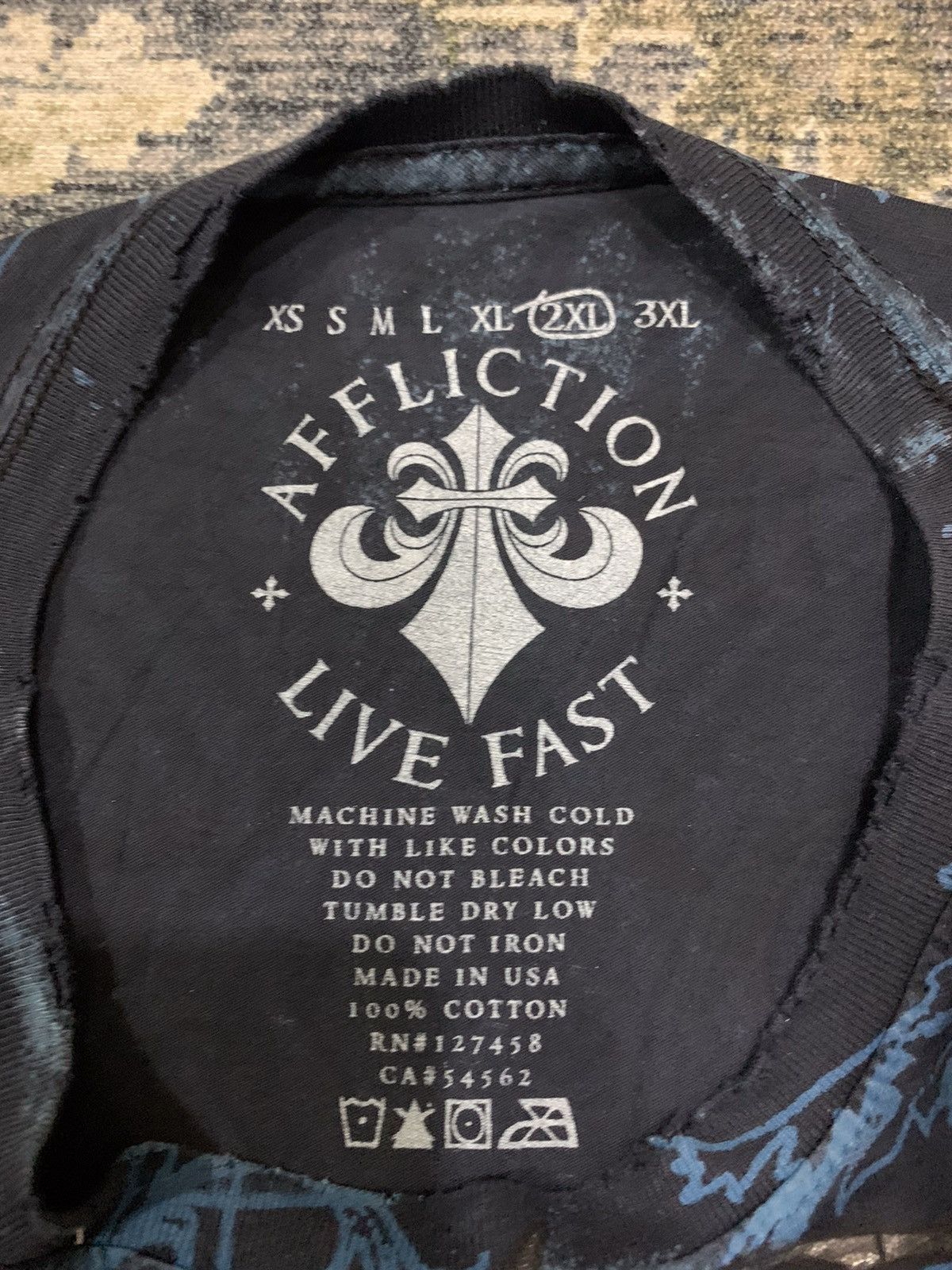 Vintage Affliction Cross Logo Angel Wings OVP Design | Grailed