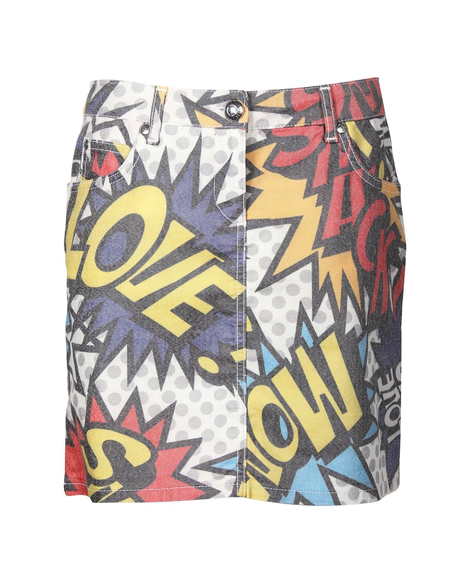 Moschino Comic Print Mini Skirt | Grailed