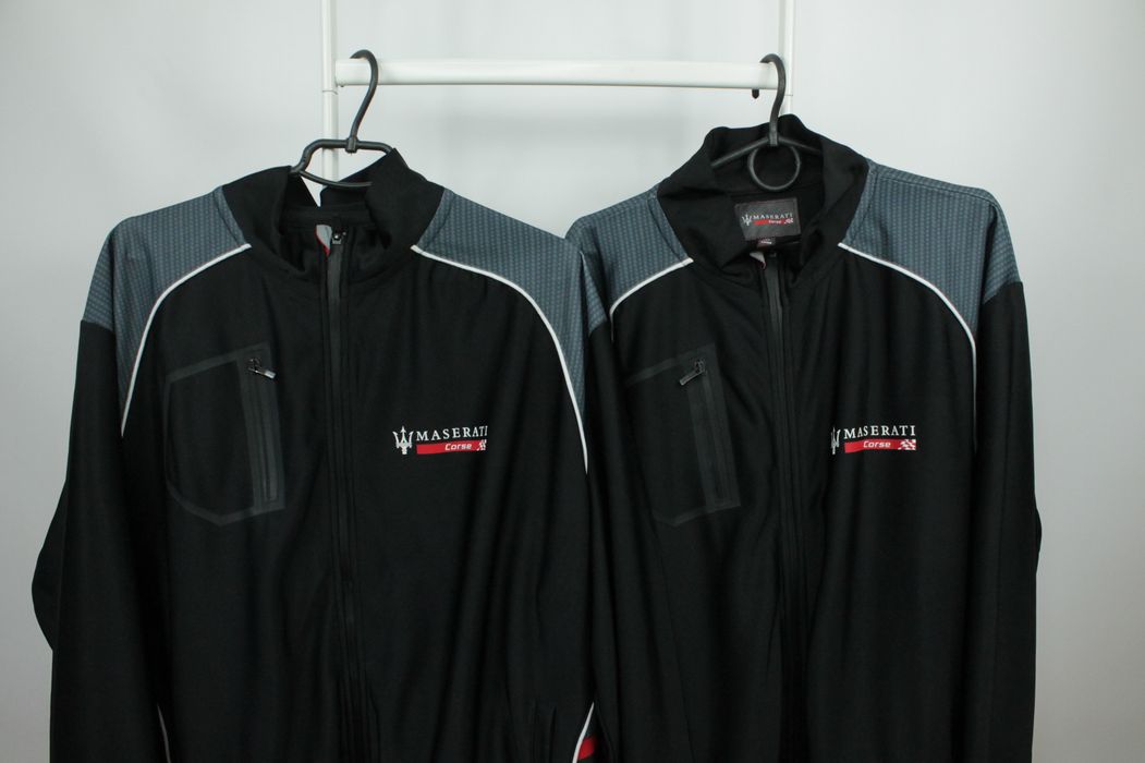 Maserati Collection Maserati Corse Urban Black Track Top Full Zip ...