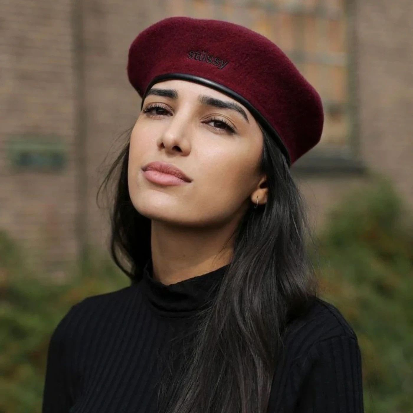 Stussy MILITARY BERET HAT - BURGUNDY - OS | Grailed