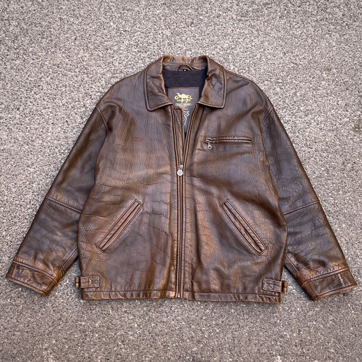 Camel Camel Limited Edition Leather Jacket | Grailed