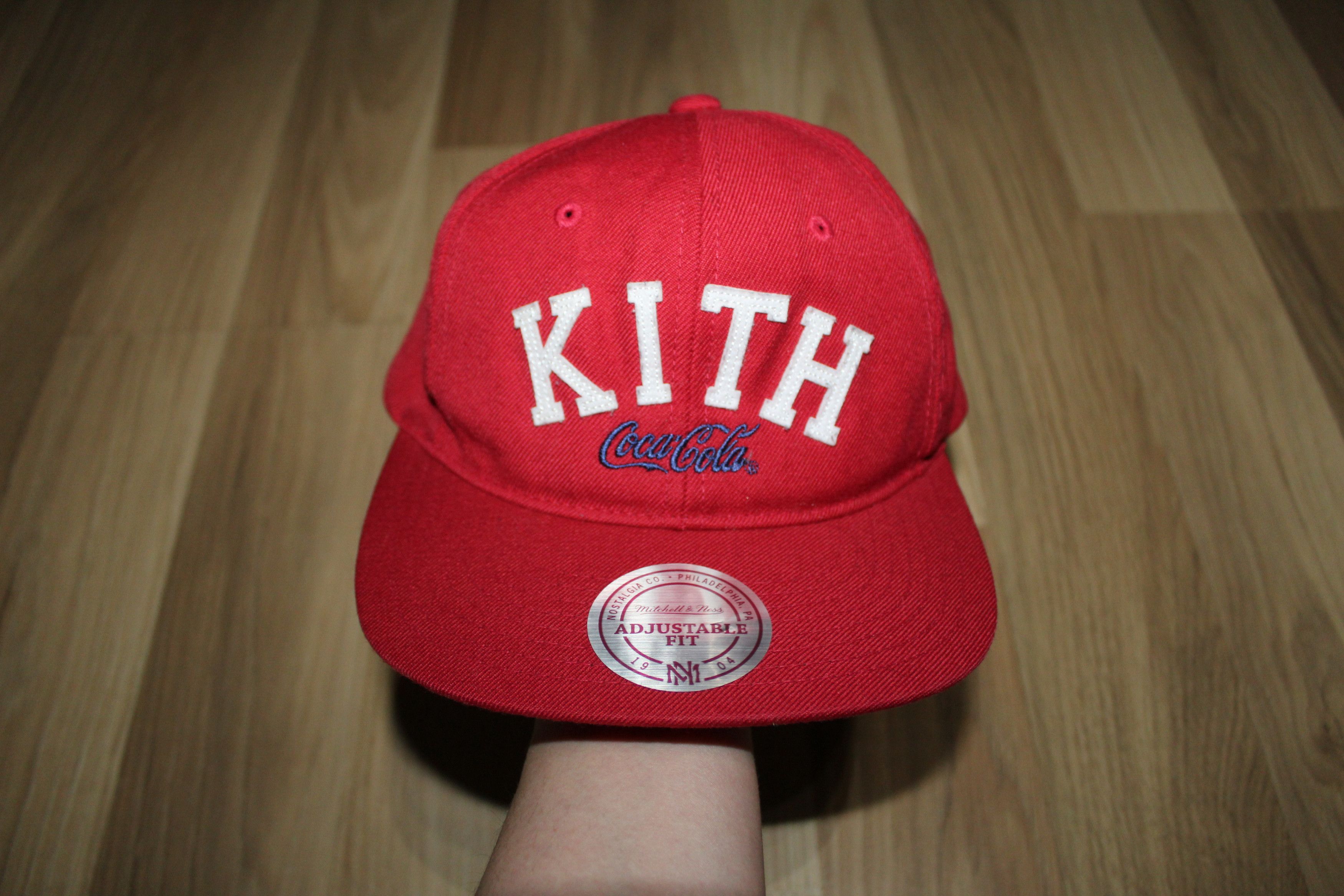 Coca Cola × Kith × Mitchell & Ness Rare Kith x Coca Cola Big Logo Cap ...