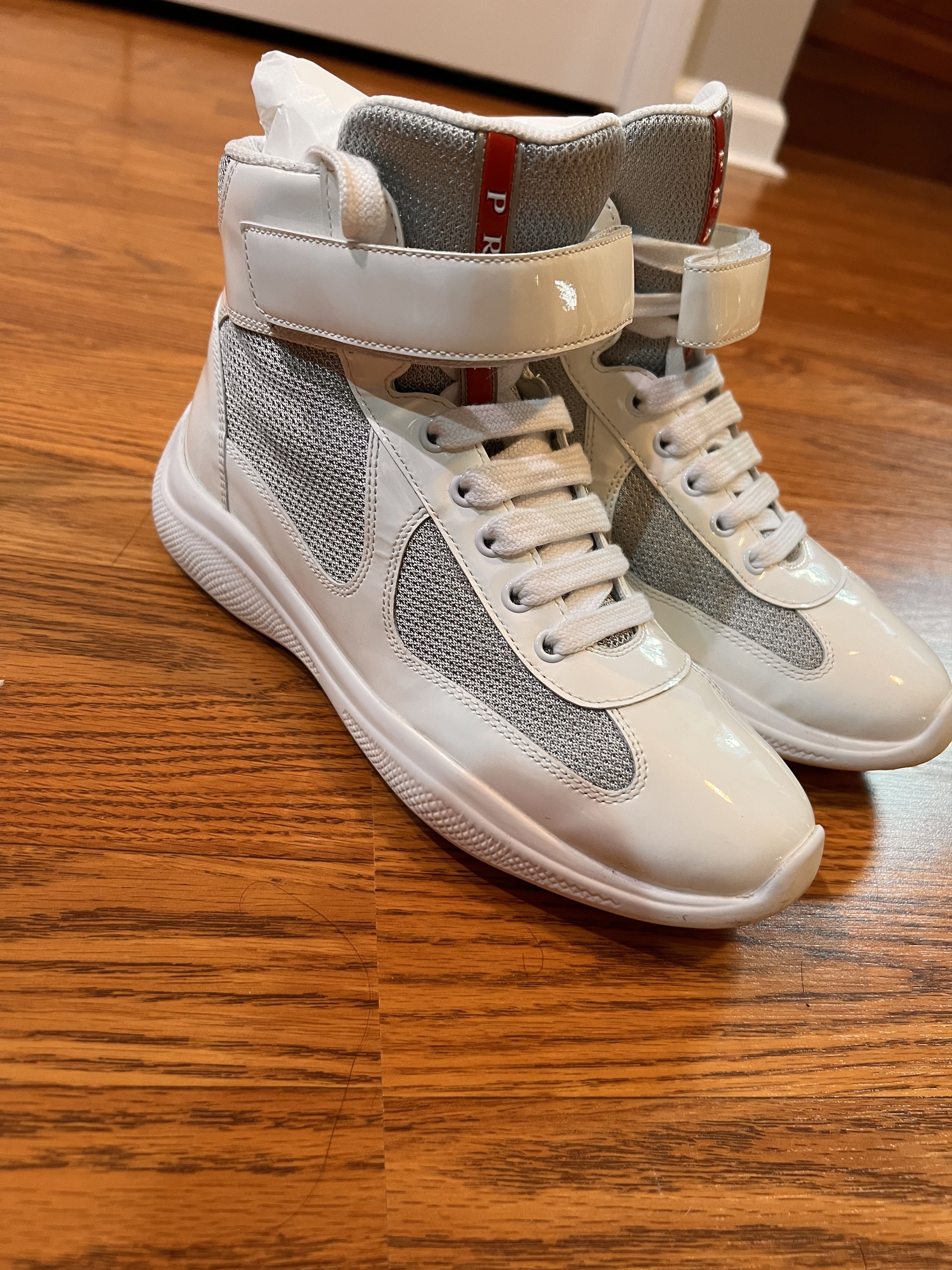 Prada Prada America's Cup Bike High Top Sneaker | Grailed