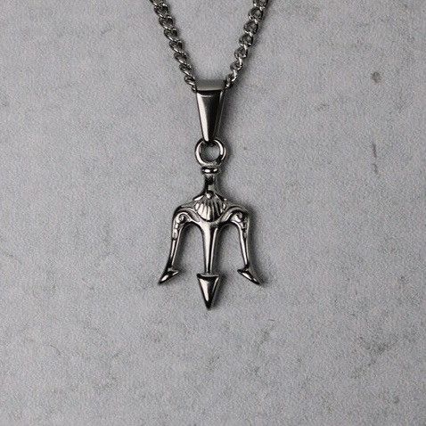 Hype × Jewelry Silver Trident Pendant Chain Necklace | Grailed