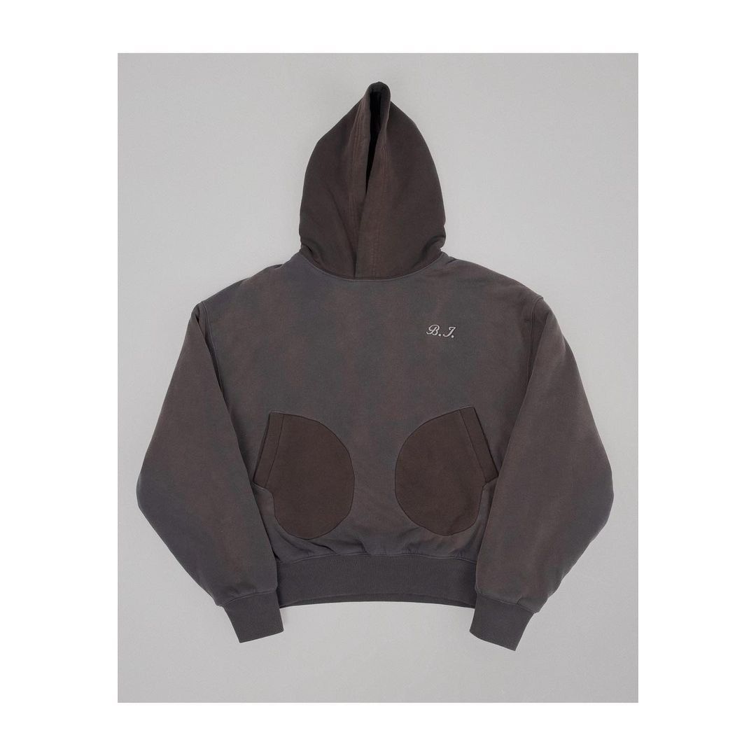Vintage Bleeding Indigo Black Two-Tone Boxing Glove Hoodie | Grailed