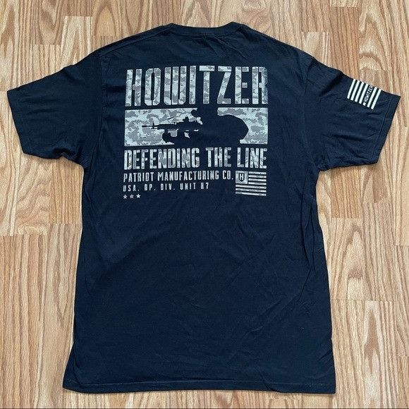 Vintage NEW HOWITZER PATRIOT DEFENDING THE LINE T-SHIRT SZ LARGE | Grailed