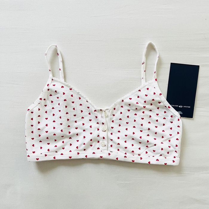 Brandy Melville Brandy Melville lydia lace button down red heart ...