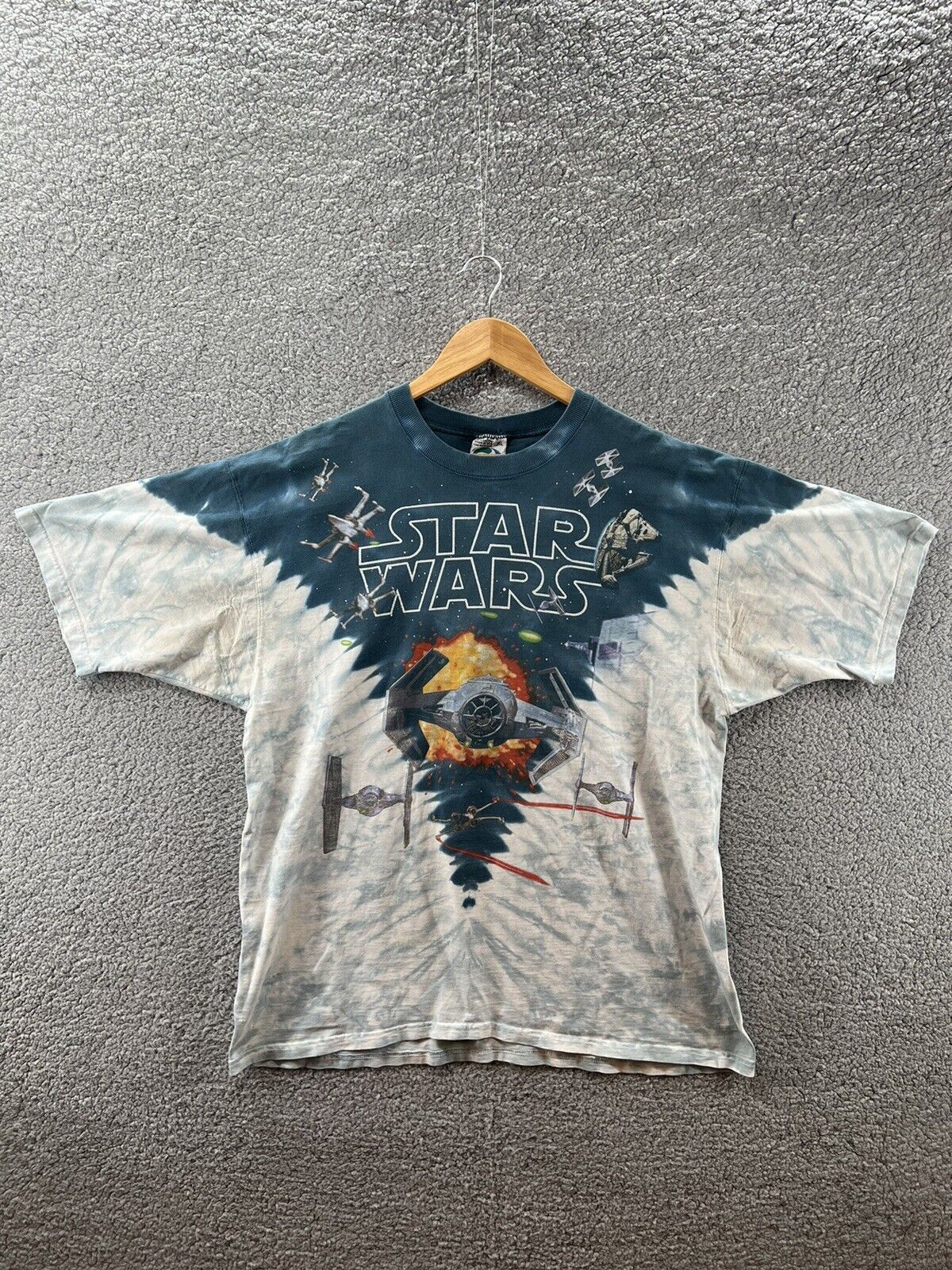 Liquid Blue Vintage 1997 Star Wars Liquid Blue Darth Vader Tie Fighter ...
