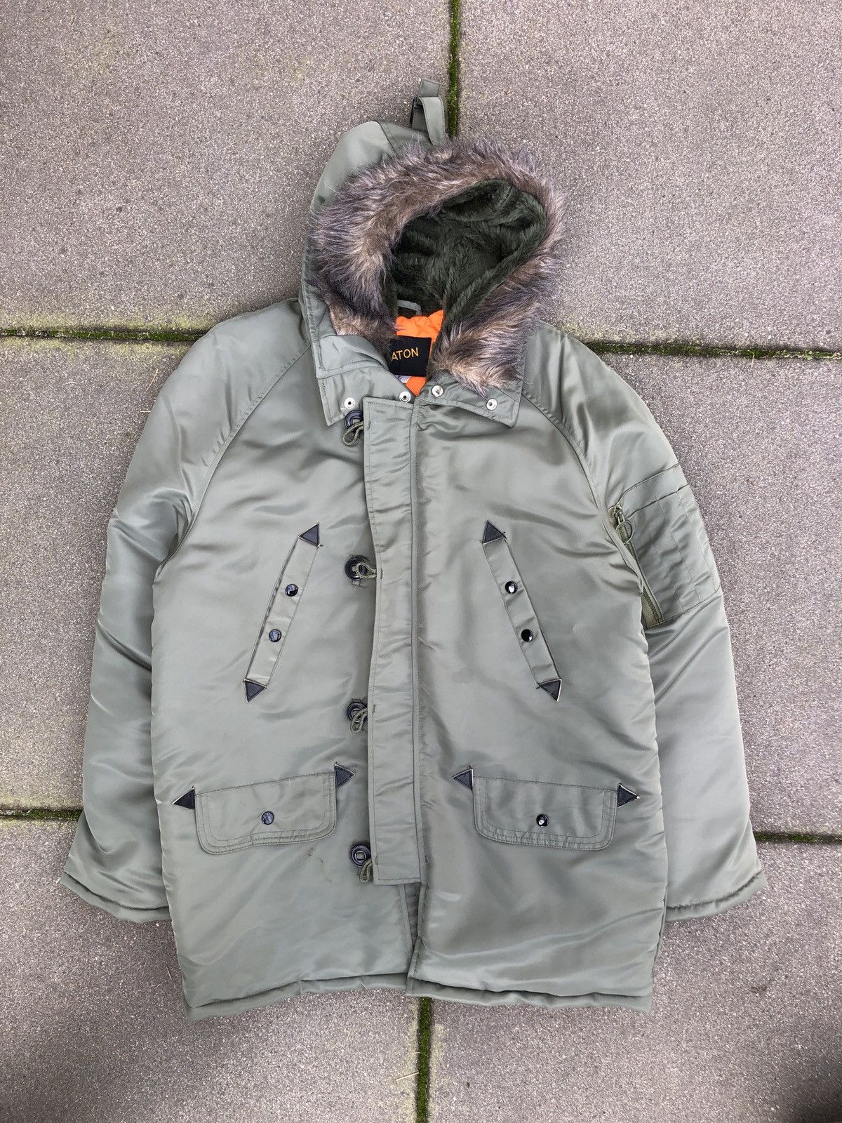 Eaton Vintage Vintage 70s Eaton Fur Hooded Puffer Parka Military