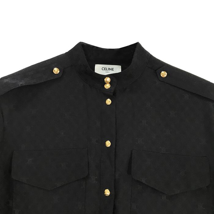 Celine Celine Strap Silk Long Sleeve Shirt | Grailed