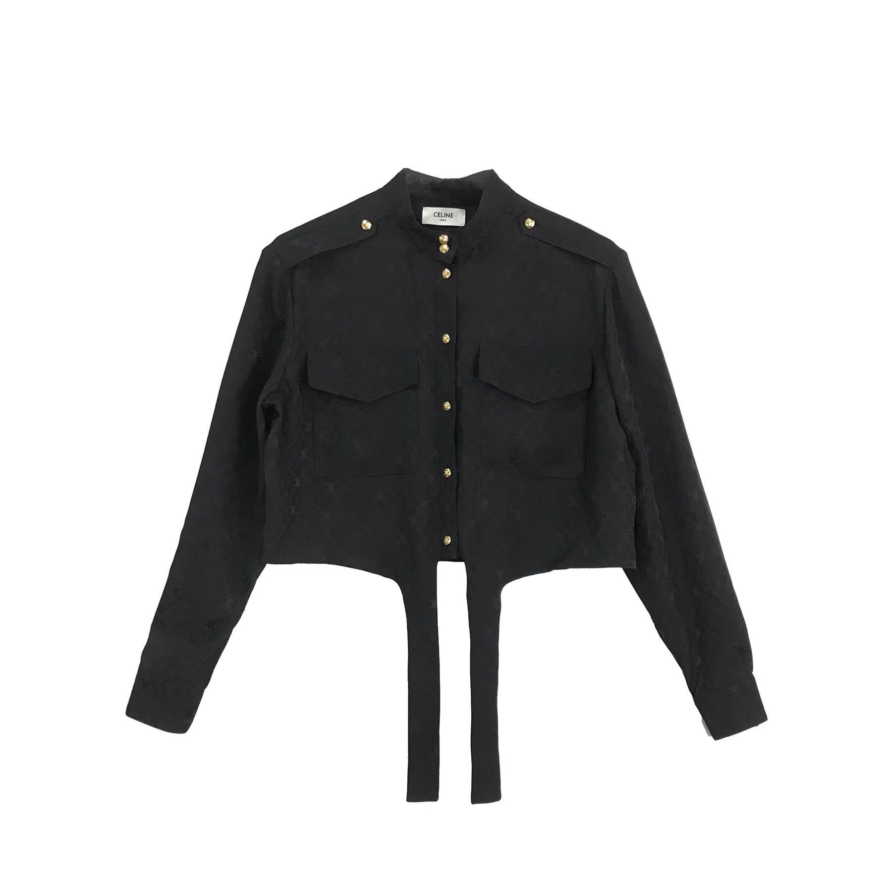 Celine Celine Strap Silk Long Sleeve Shirt | Grailed